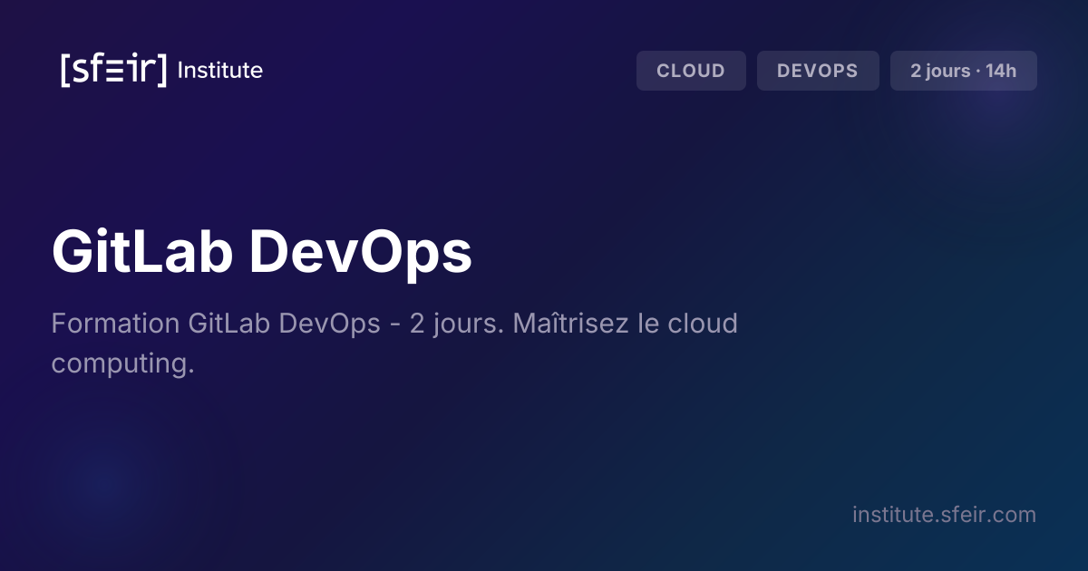 GitLab DevOps | SFEIR Institute